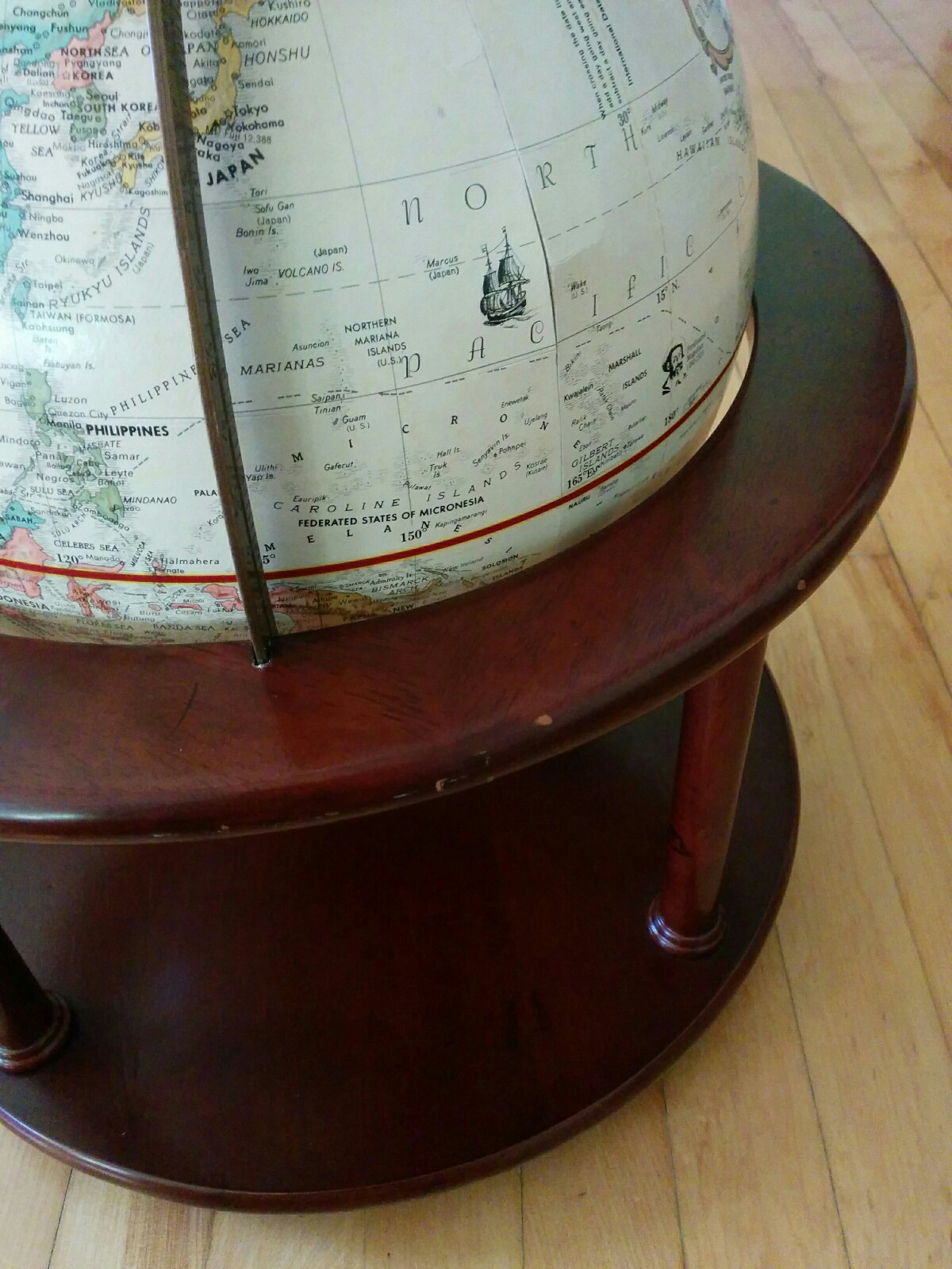 Replogle 12 Inch Diameter Globe Platinum Classic Series W/Wood Base 1997 Bombay | eBay