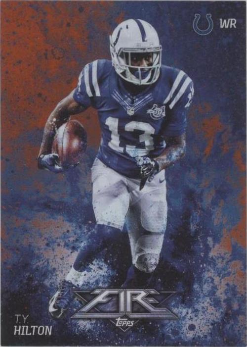 2014 Topps Fire - T.Y. Hilton #44 Foil Flame for sale online | eBay