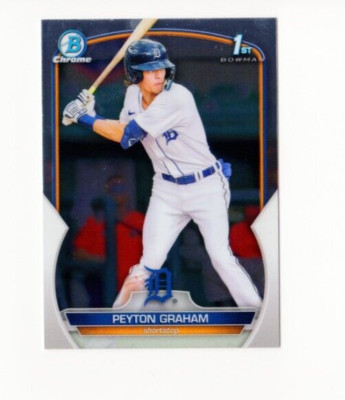 2023 Bowman Chrome Baseball Peyton Graham #BCP-57 1st Bowman Detroit ...