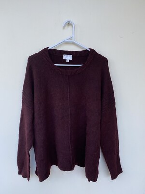 🦋 WITCHERY red WOOL ANGora CASHMERE BLEND jumper Sweater S M 10 12 | eBay