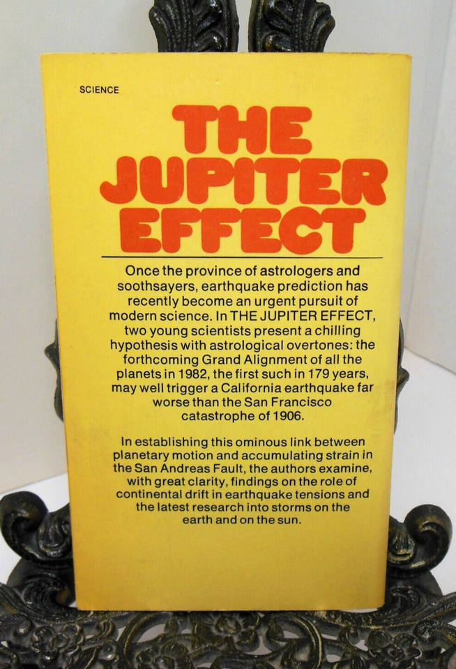 The Jupiter Effect Planets As Triggers of Earthquakes J R Gribbin FIRST ...