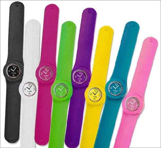So-Mine My Slap Wear Silicone Watch - Orange # SL-0109 Working Original ...