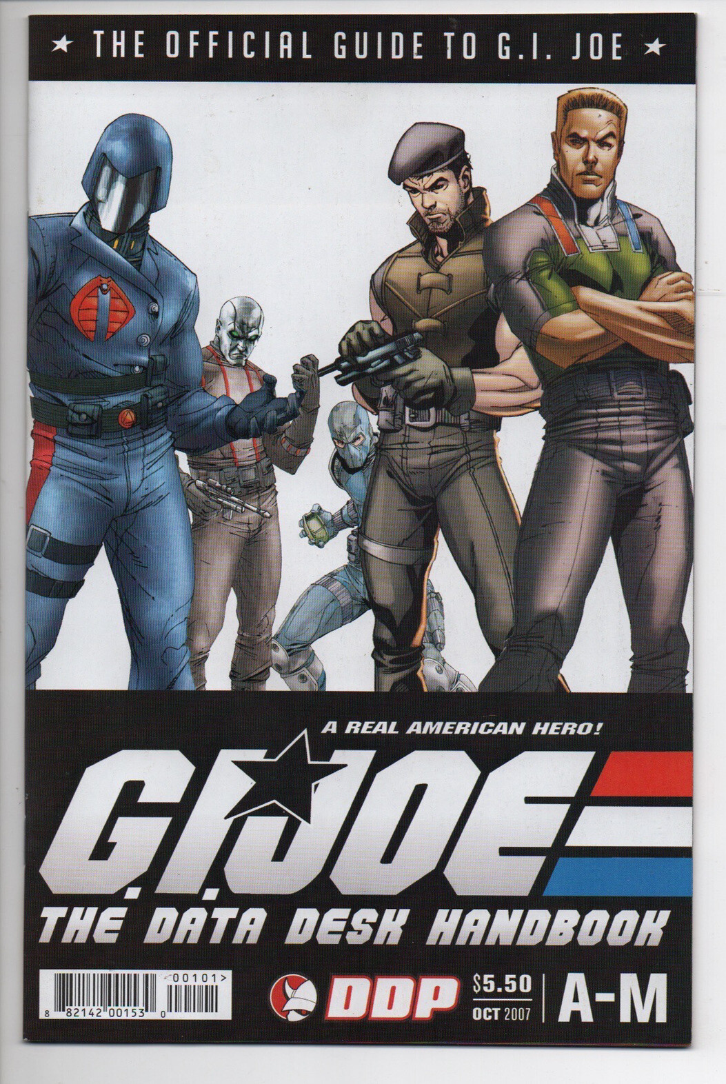 Official Guide To GI Joe Data Desk Handbook A-M DDP Comic Book October ...