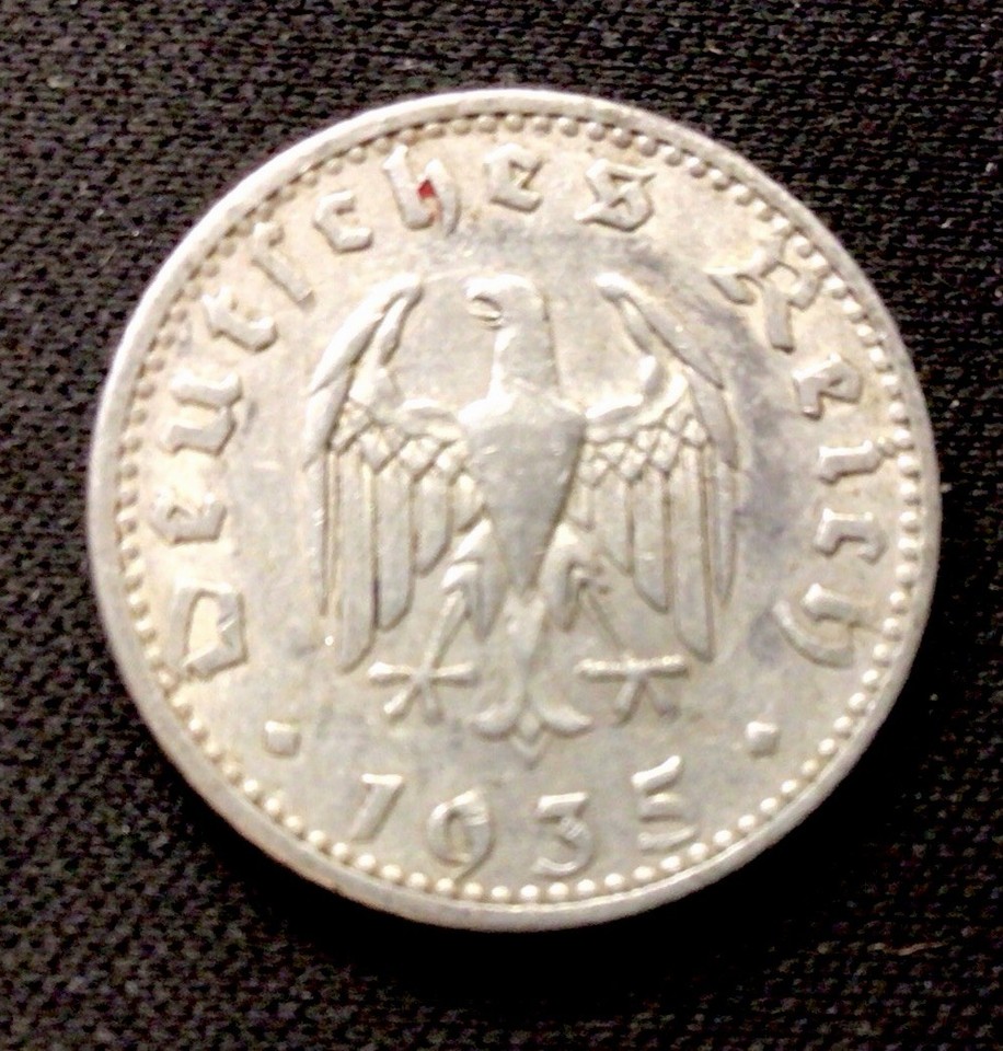 1935 A German 50 Reichspfennig! ENN Coins | eBay