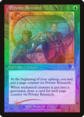 Private Research FOIL Urza's Destiny NM Blue Uncommon MAGIC MTG CARD ...
