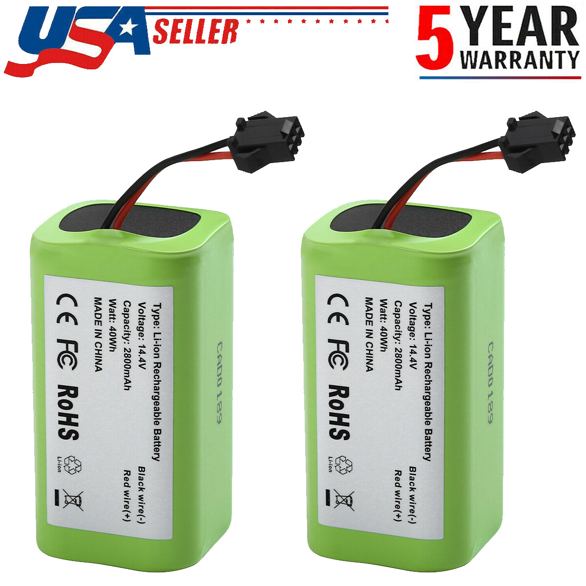 For Eufy RoboVac 11S 11S MAX & Ecovacs Deebot N79S 2600mAh 14.4V Li-ion ...