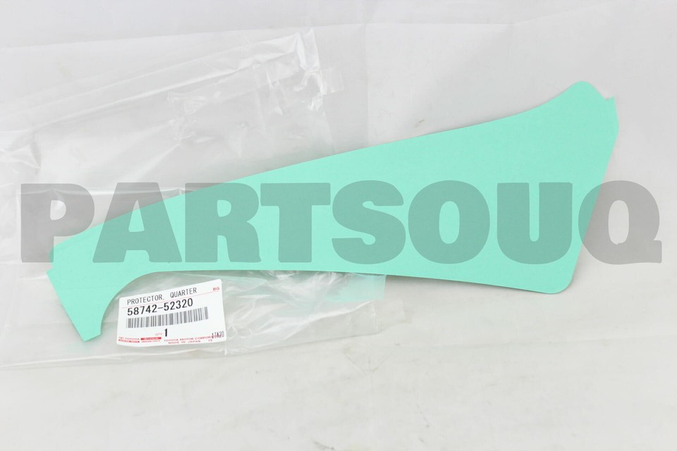 5874252320 Genuine Toyota PROTECTOR, QUARTER PANEL, FRONT LH 58742 ...