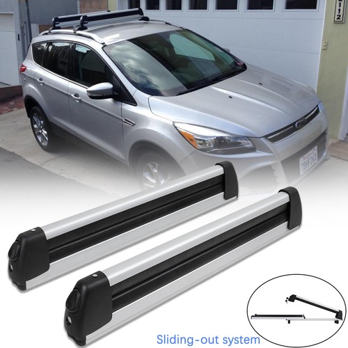 For Ford Escape 31.7'' Ski Snowboard Rack Roof Top Carrier Fishing Pole ...
