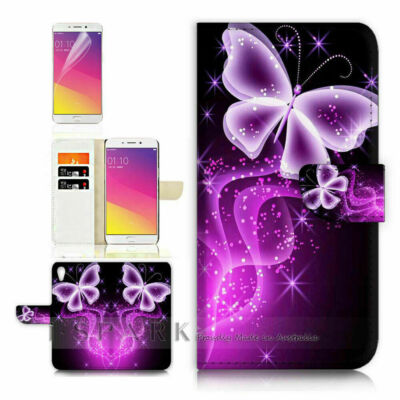 Butterfly TPU Phone Wallet Case Cover For Optus X Pro 2 / ZTE P652 Pro ...