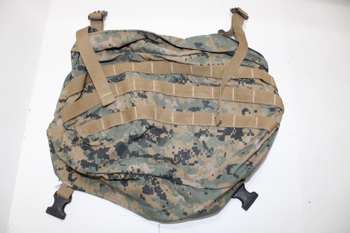 US Military USMC ILBE GEN 1 Pack Lid Dust Cover Black Buckles MARPAT ...