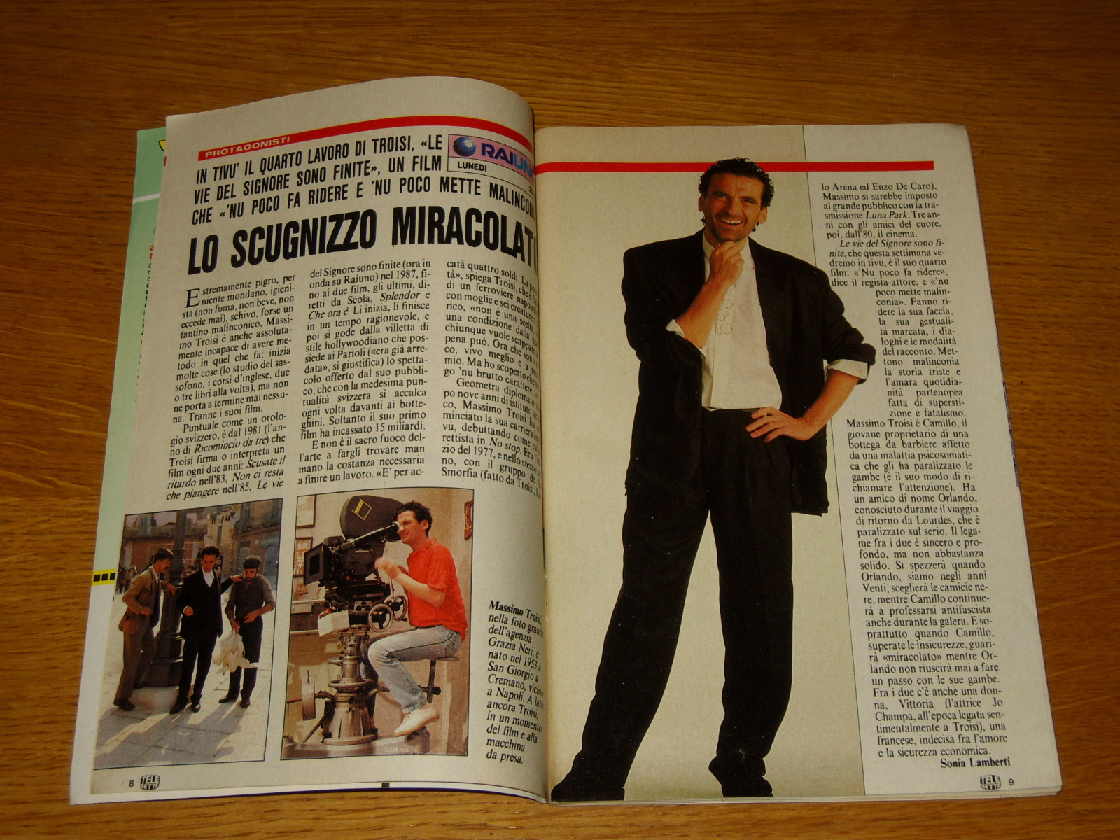 TELESETTE 1990/6=SABINA STILO=PIERLUIGI ZERBINATI CRAXI=MASSIMO TROISI ...