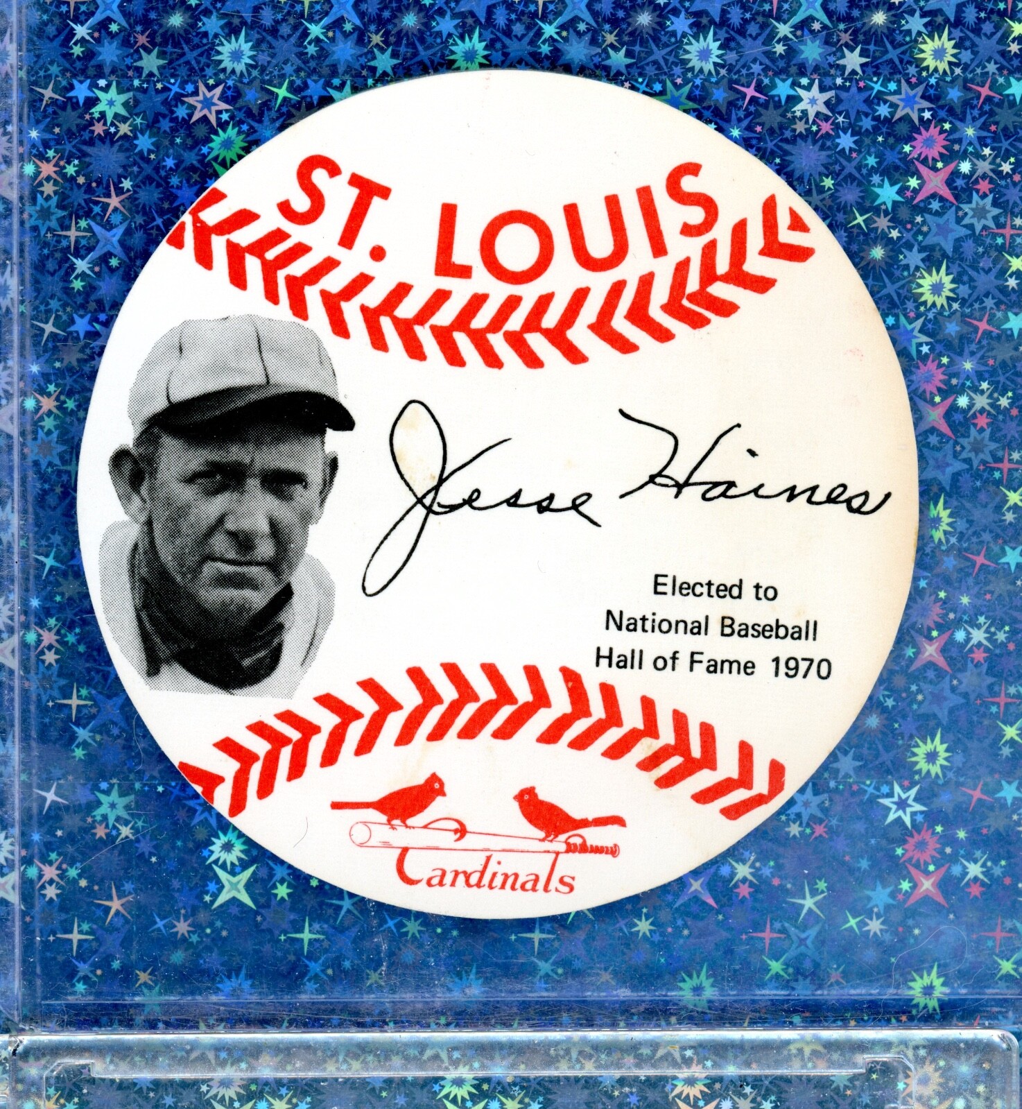 ⚾️ JESSE "POP" HAINES Odd Ball Disc Card Hall of Famer VERY RARE LOOKY ...