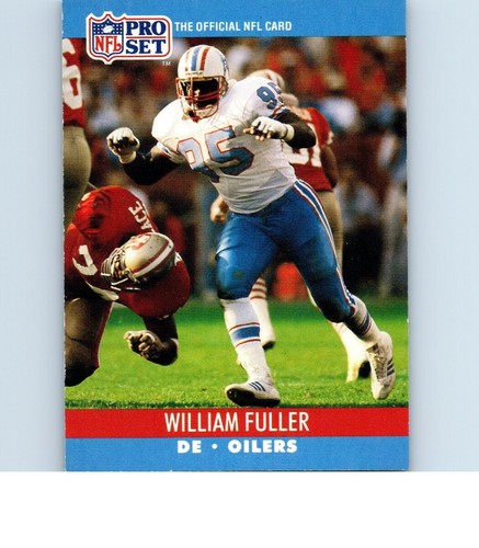 William Fuller 510 Oilers 1990 Pro Set NFL Football Trading Card | eBay