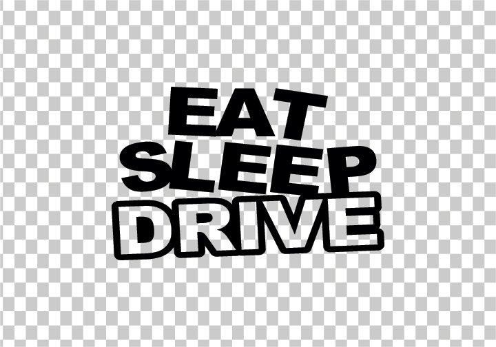 EAT SLEEP DRIVE VINYL STICKER | eBay