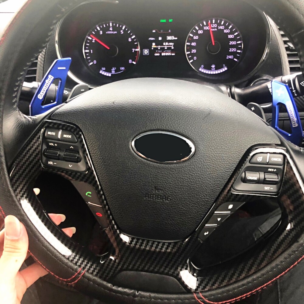 Carbon Optik Lenkrad Blenden Rahmen Abdeckung für Kia Ceed JD Pro Ceed ...