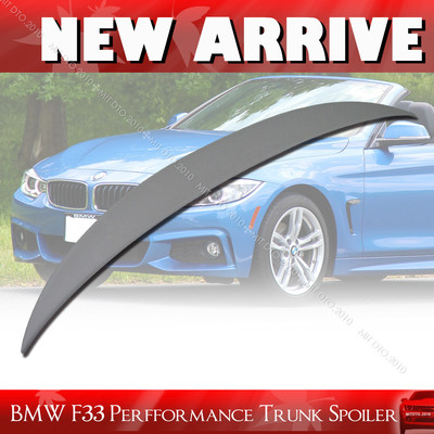 Matte Black Fit For BMW F33 420i 428i P Type Rear Boot Trunk Spoiler ...