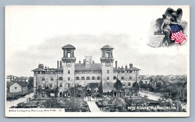 ST.AUGUSTINE FL HOTEL ALCAZAR ANTIQUE POSTCARD by ARTHUR LIVINGSTON | eBay