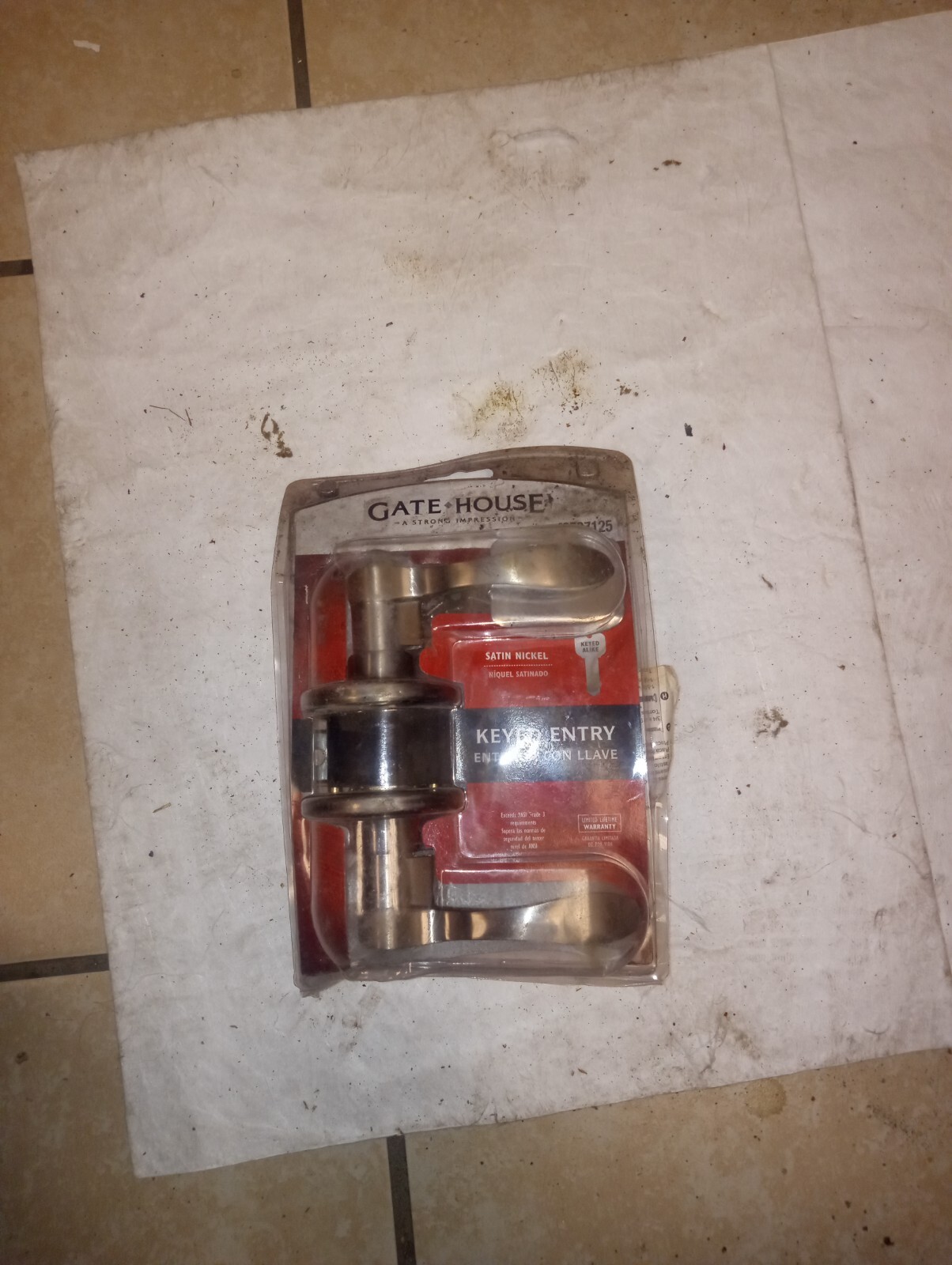 NEW ReliaBilt Dallas Satin Nickel Keyed Entry Lever Door Handle | eBay