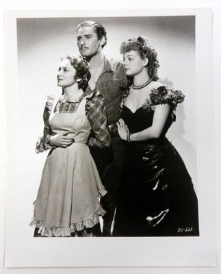 Errol Flynn Film Publicity 8x10 Photo Dodge Ville Olivia de Havilland ...