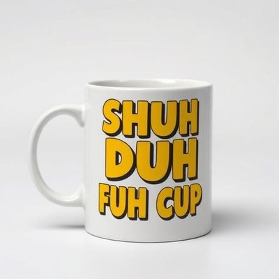 Shuh Duh Fuh Cup Mug Funny Coffee Cup Joke Gag Gift for Adults Men ...