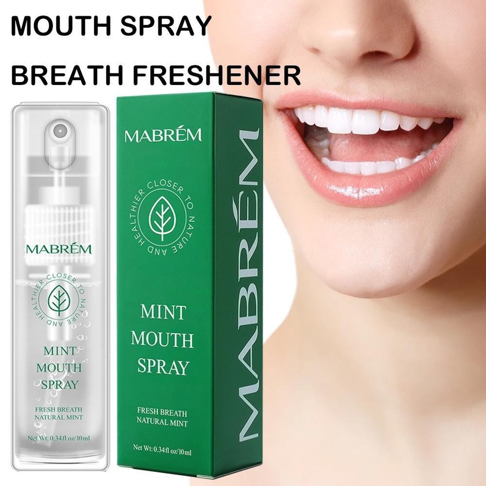 Breath Freshener Spray Bad Odor Halitosis Remove Treatment 10ml Clean ...