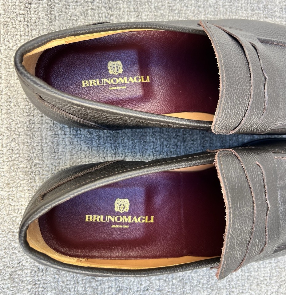 BRUNO MAGLI Lastra Penny Loafer Brown Leather Men’s Size 11 US NEW | eBay