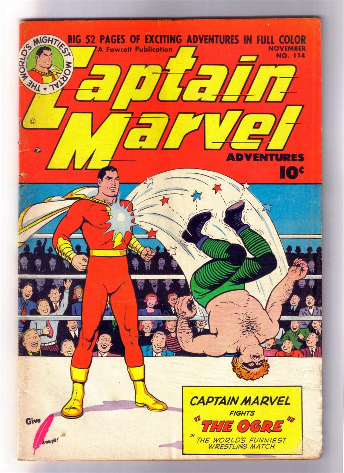 CAPTAIN MARVEL #114 The Ogre! Vintage Fawcett Comic Book ~ VG | eBay