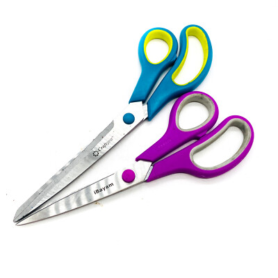 2 Pcs Craftgear iBayam Scissors, Soft Grip Handles, Stainless Steel ...