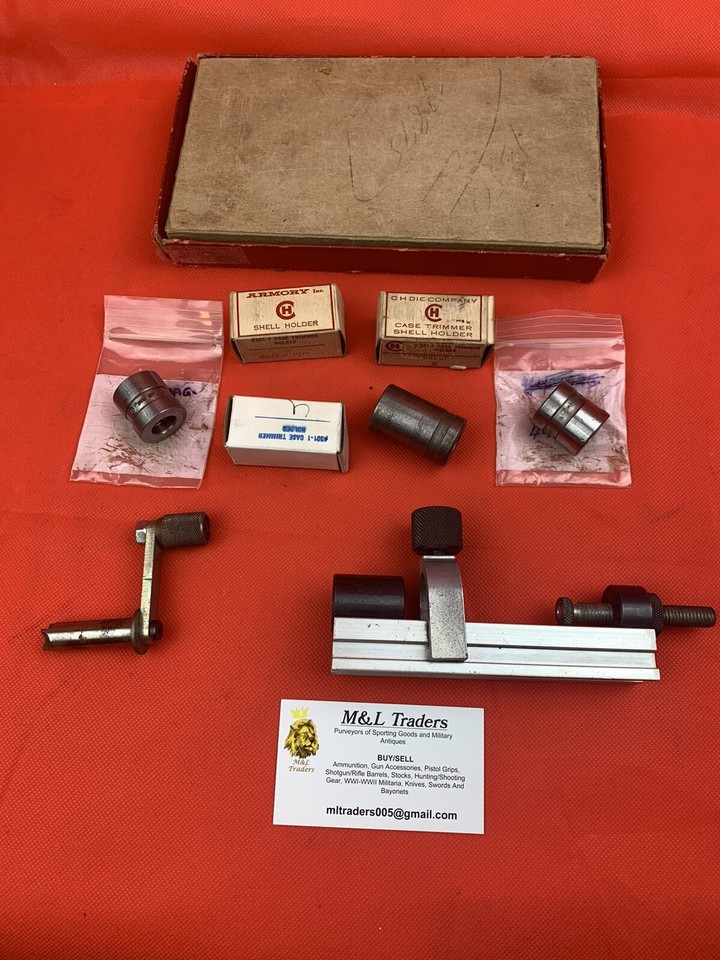 CH Die Company Case Trimmer Plus Extras! Reloading | eBay