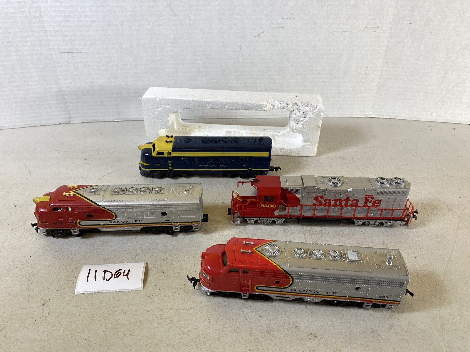 Santa Fe HO Gauge Model Trains Vintage Locomotives engines Lot 11D64 | eBay