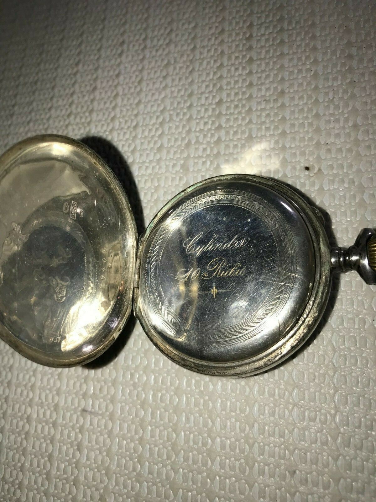 ANTIQUE GERMAN POCKET WATCH 800 SILVER 48MM CASE IN GOOD CONDITION | eBay