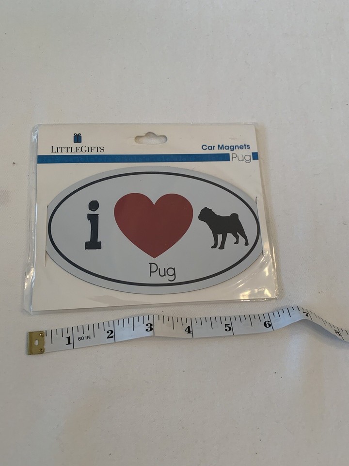 I love my pug car magnet | eBay