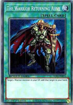 A1085 YUGIOH SPELL CARD THE WARRIOR RETURNING ALIVE SGX1-ENE13 | eBay