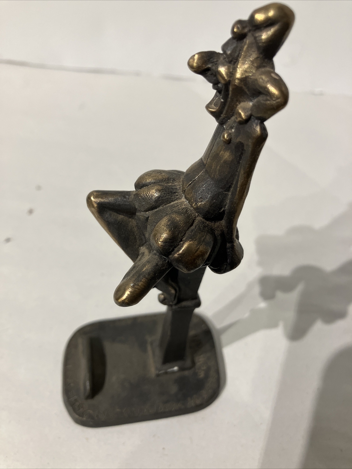 MASONIC BRONZE JESTER FIGURINE ROYAL ORDER OF JESTERS BOOK OF PLAY CARD ...