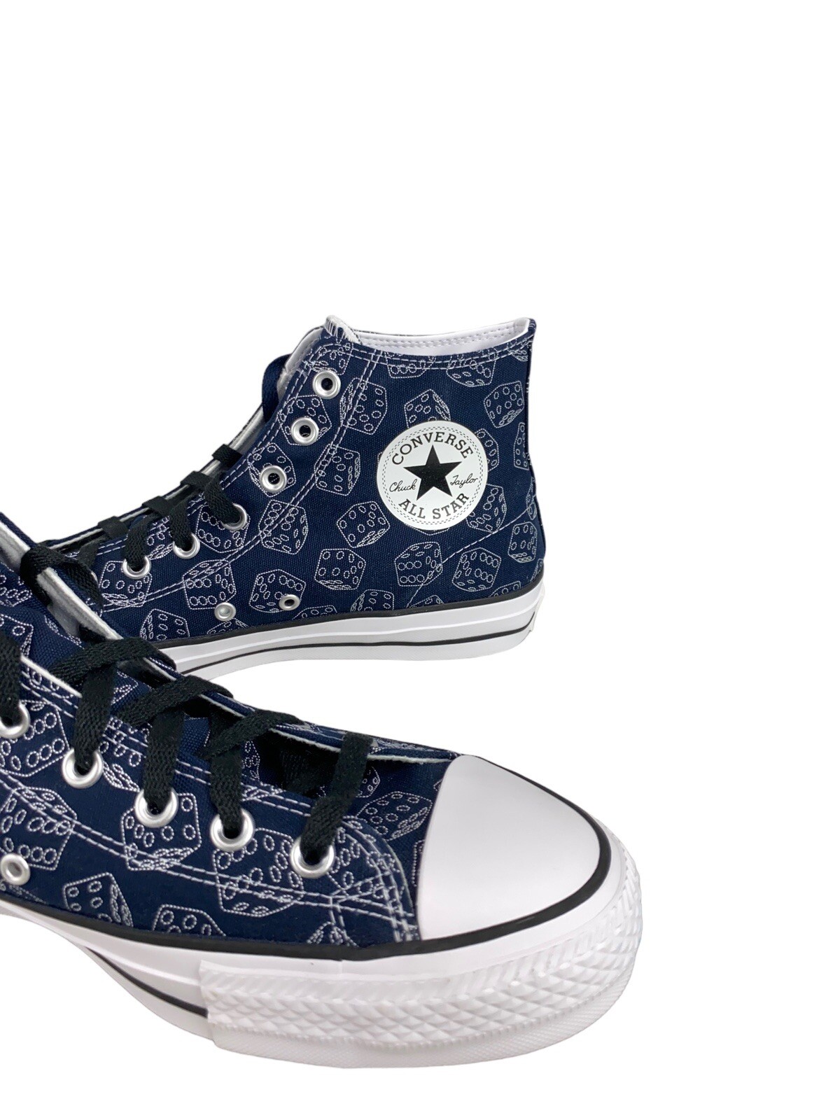 NEW Converse Chuck Taylor All Star Pro Hi Dice Blue White Shoes Mens 11 ...