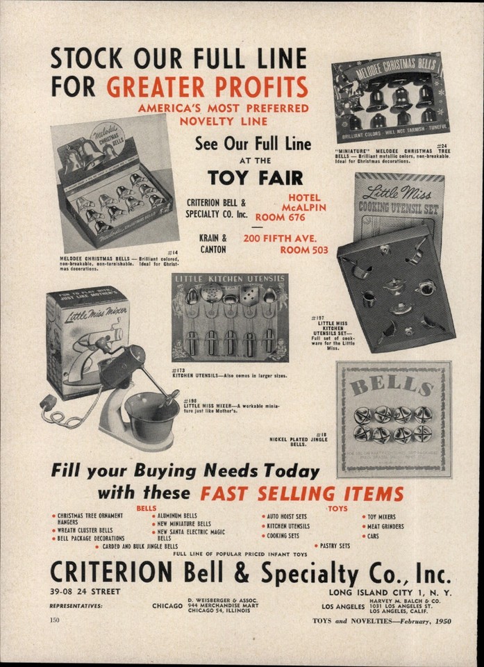 1950 PAPER AD EEGEE Doll Baby Goldberger Melodee Christmas Bells ...
