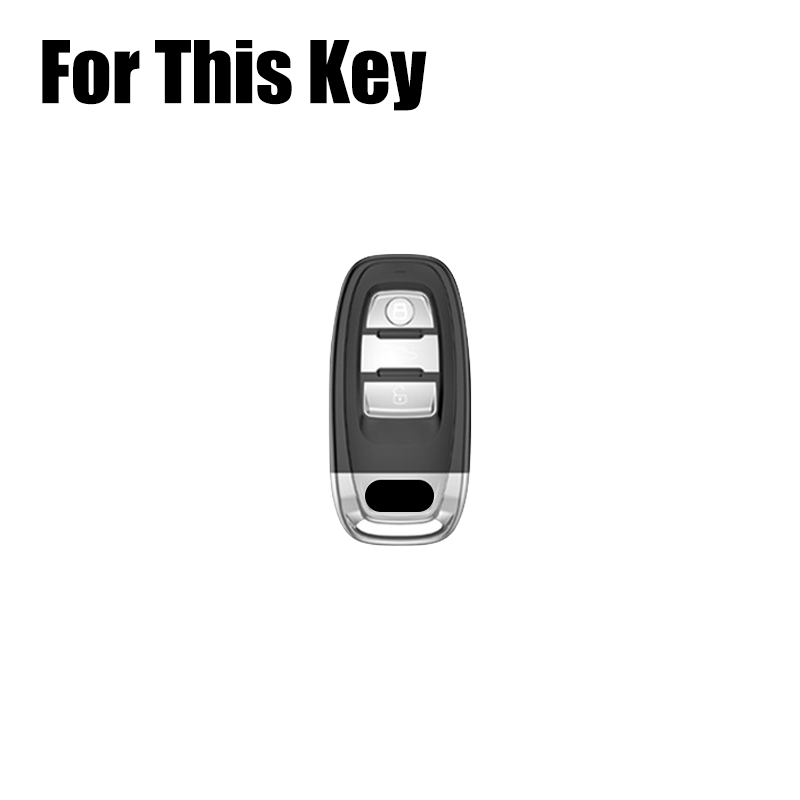 Aluminum Alloy Leather Car Key Case Cover For Audi RS4 RS5 S3 Q5 Q7 TT ...