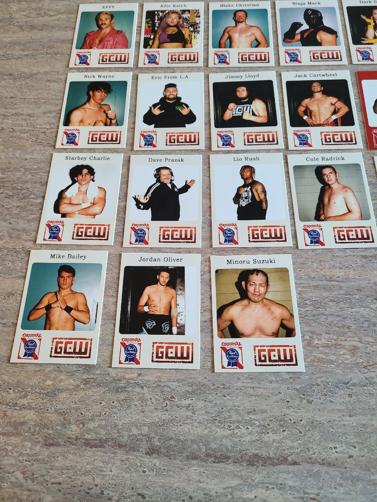 2022 Game Changer Wrestling GCW x PBR Trading Cards Pick Singles Chase ...
