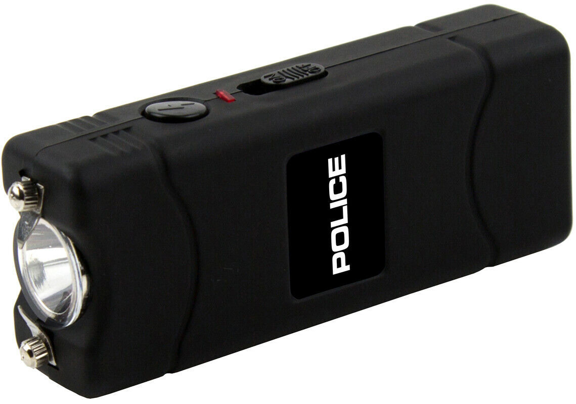 POLICE 801 Micro Rechargeable LED Flashlight Stun Gun - Black for sale ...