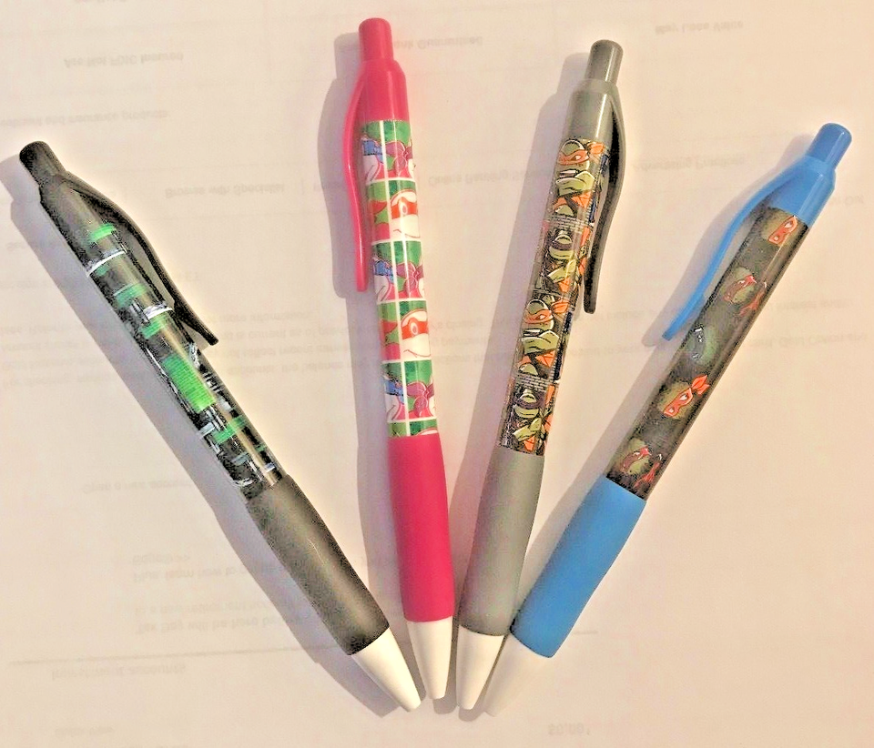 Teenage Mutant Ninja Turtles Click Pen TMNT Set or Single JAZZ STAPLES ...