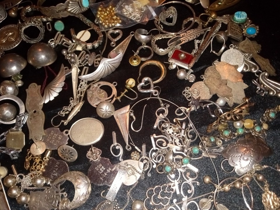 VINTAGE STERLING SILVER SCRAP LOT 572+ GRAMS | eBay