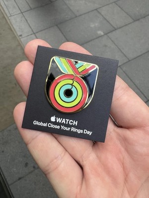 Limited Edition Official Apple Pin Badge - Global Close Your Rings Day ...
