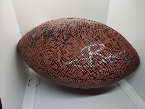 Bob Stoops & Landry Jones Signed Autographed Football OU Sooners ...
