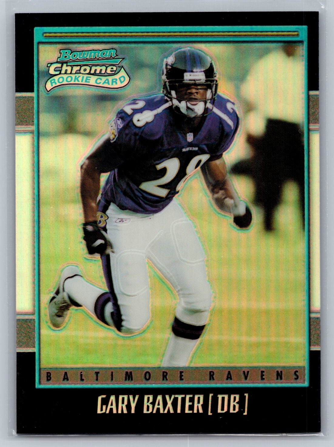 2001 Bowman Chrome #120 Gary Baxter Refractor Rookie RC 0735/1999 ...