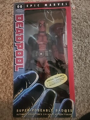 NECA Deadpool 18" Figure 1/4 Scale Epic Marvel Super Poseable New ...