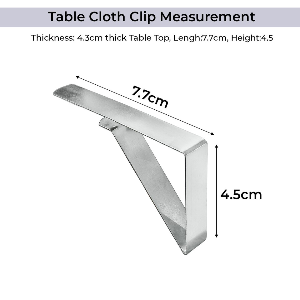 Table Cloth Clips Stainless Steel Quality Metal Pegs Clamps Tablecloth ...