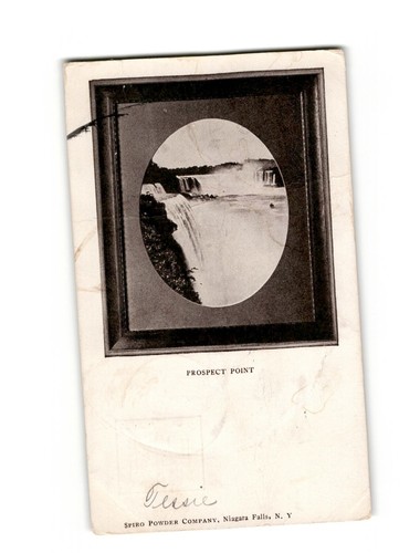 1906 Niagara Falls Prospect Point Spiro Powder Co. Undivided Back ...