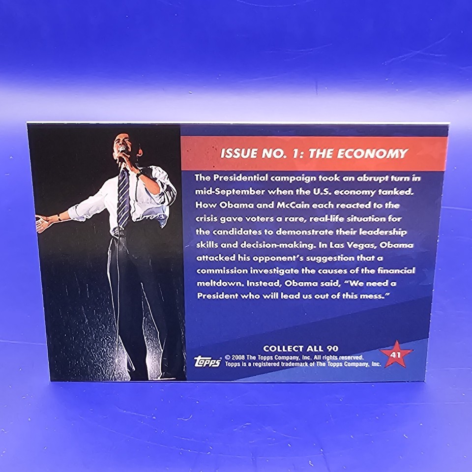 2008 Topps PRESIDENT Barack Obama Inaugural Edition Foil Stamp Parallel ...