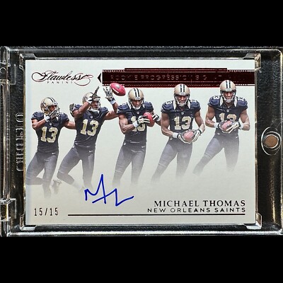 2016 Panini Flawless Michael Thomas Rookie Auto Progression Signatures ...