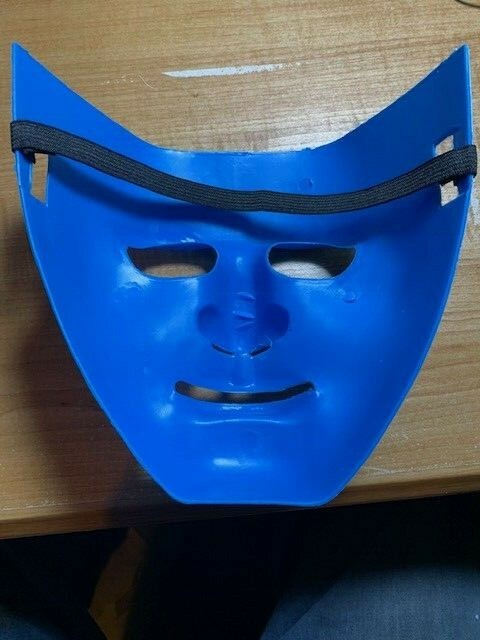 Blank Face Blue Mask - Use It For Dress Up - Halloween - Cosplay - Your ...